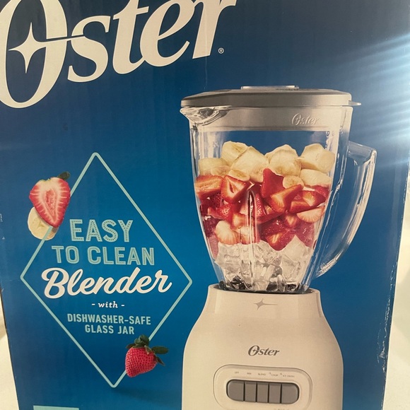 Oster | Kitchen | Oster White Kitchen Blender With Glass Jar | Poshmark